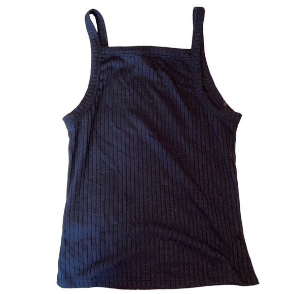 Mudd | Tops | Black Square High Neck Tank Top | Poshmark